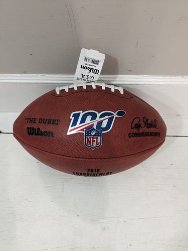 NFL 100th Anniversary Season Wilson The Duke Leather Football 2019 ...