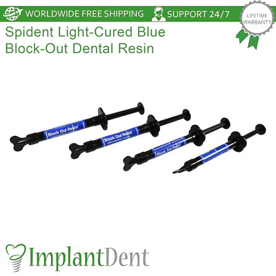 Spident Light-Cured Blue Block-Out Dental R3sin Lab Use x4 Easy ...