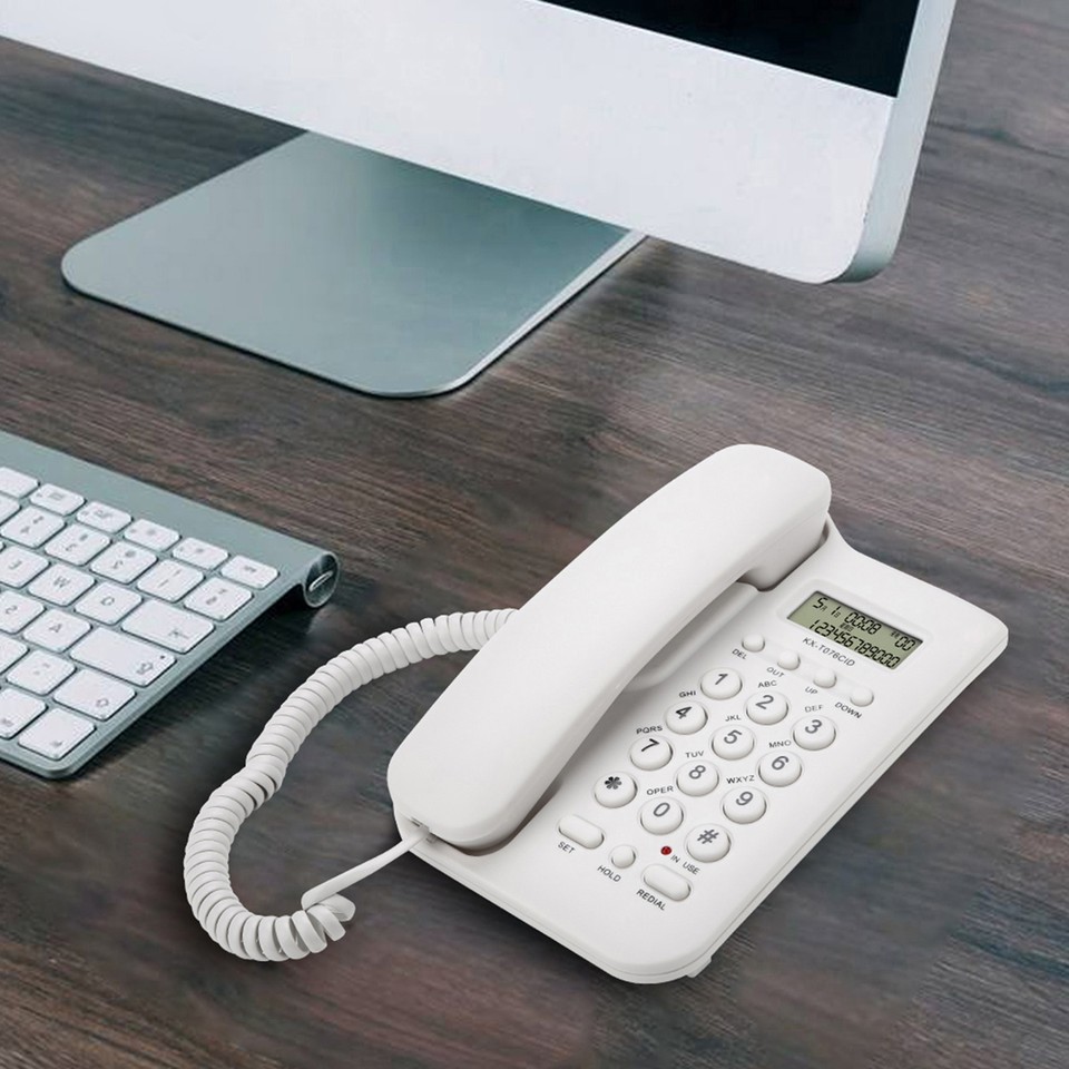 Corded Wired Phone Landline Telephone Home Office Desktop Caller ID ...