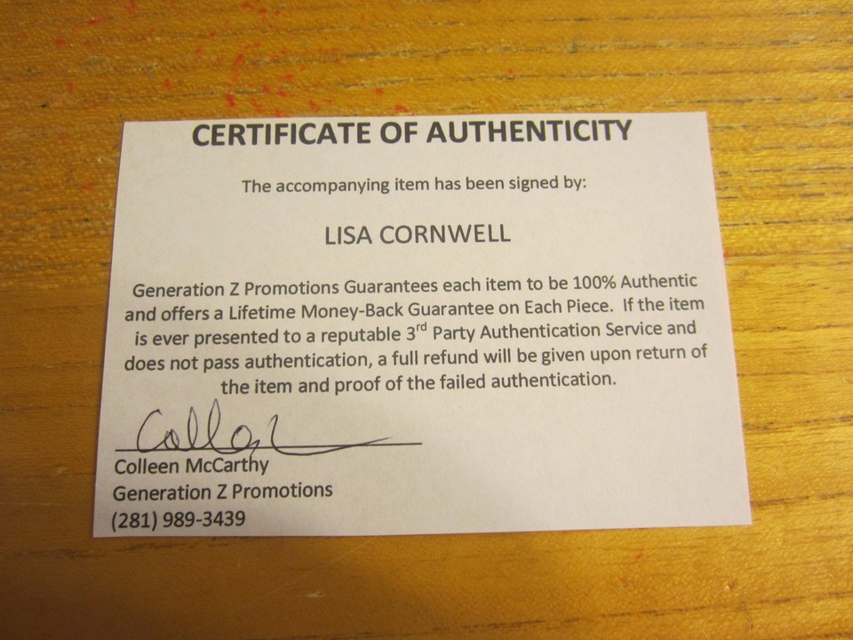 Lisa Cornwell News Anchor Autographed Signed 5X7 Photo Golf Channel ...