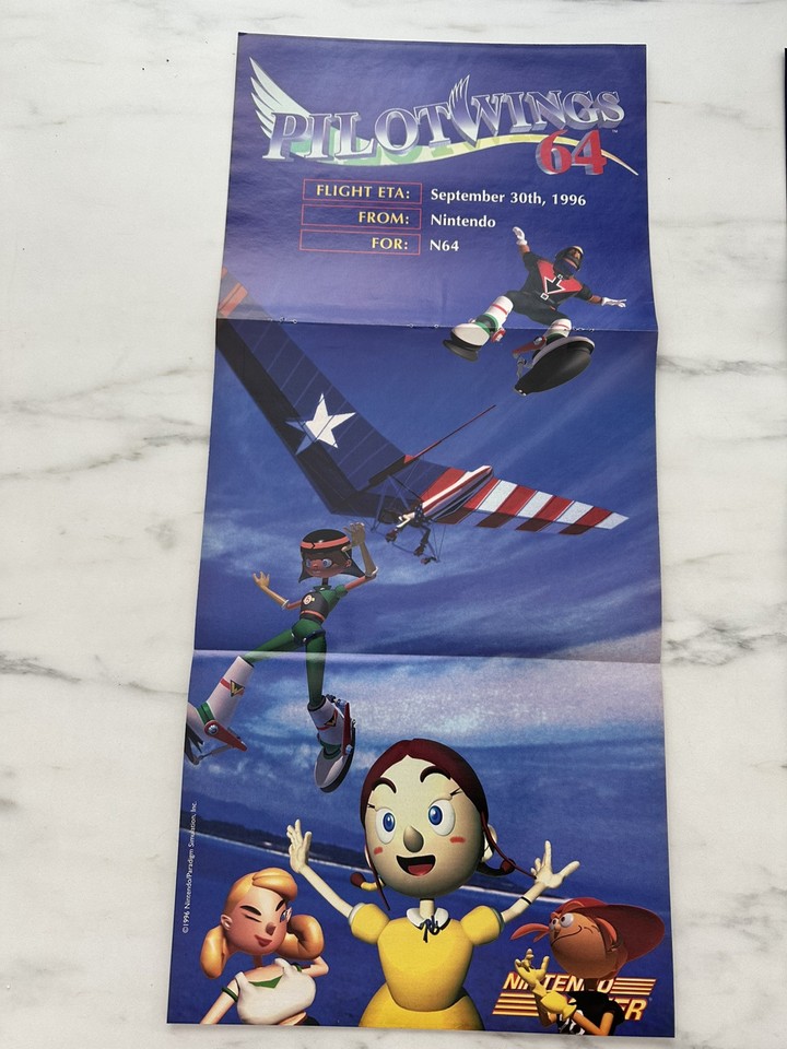 22 x 11 Nintendo Power POSTER - Nintendo 64 N64 NES SNES Pilot Wings | eBay
