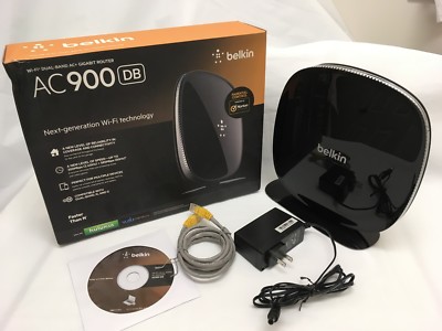 Belkin AC900 4 Port DB Dual Band AC+ Gigabit Wi-Fi Wireless Router ...
