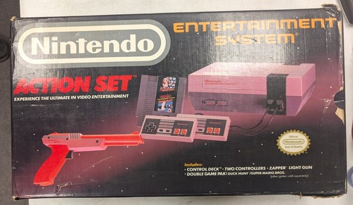 Nintendo NES Action Set Console Zapper Game Controller w/ Box - BC96 | eBay