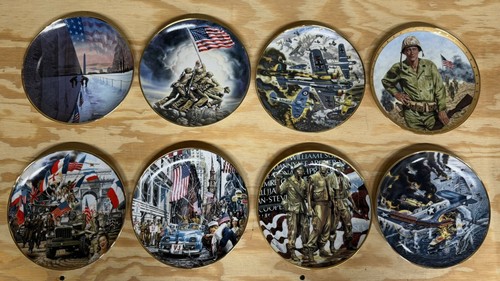 Lot Of 8 Franklin Mint World War II & Vietnam Commemorative Plates | eBay