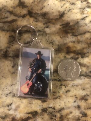 Vintage 1990s David Ball Country Music Singer Photo Keychain Key Ring ...