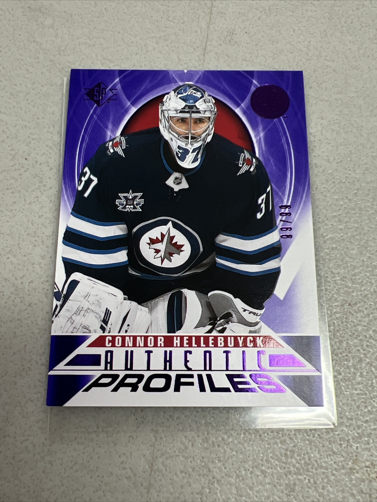 2020-21 Upper Deck SP Hockey Connor Hellebuyck Authentic Profiles ...
