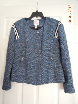 MADE Fashion Week for Impulse women's navy blue zipped jacket - size XL ...