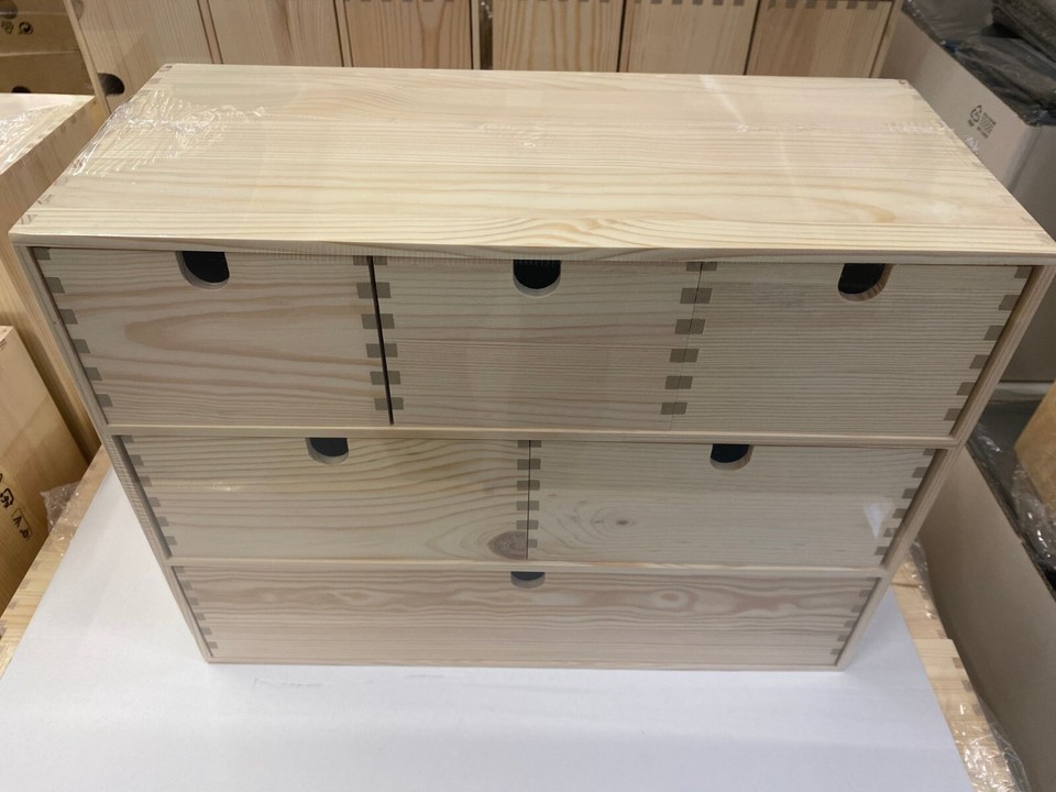 Ikea Moppe Mini Wooden Chest Of 6 Drawers,Multi Use,Storage Boxes ...