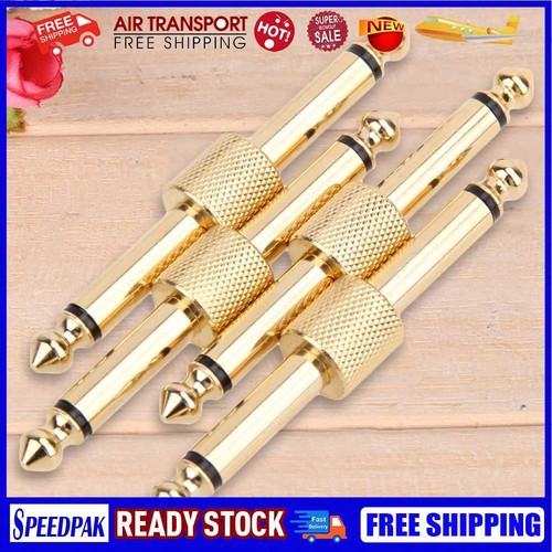 4pcs Audio Adaptors Connecting Jack Professional 6.35mm Musical ...