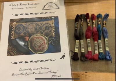 HOMESPUN ELEGANCE PLAIN FANCY "STILL STITCHING/FRIENDS" CROSS STITCH ...