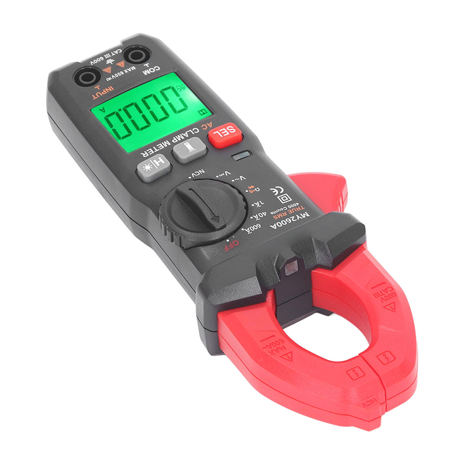 Portable Digital Clamp Meter Handheld Electrical Voltage Tester ...