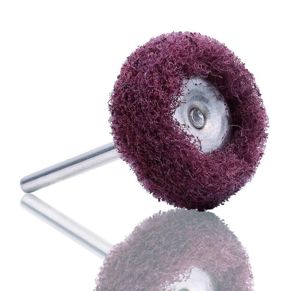 1" 25mm Red 240 Grit Abrasive Buffing Polishing Wheels Burr for Rotary ...