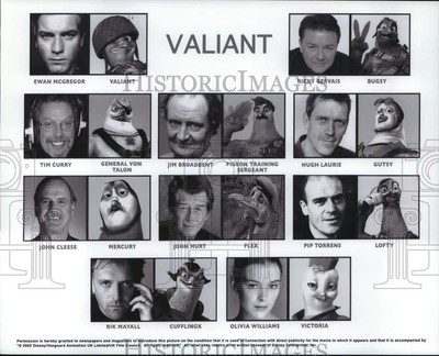 2005 Press Photo "Valiant" Animated Movie Cast Members & Characters ...