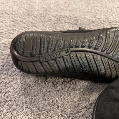 Naot Taramoa Mary Jane Shoes Womens 38 Black Nubuck Comfort Minimal ...