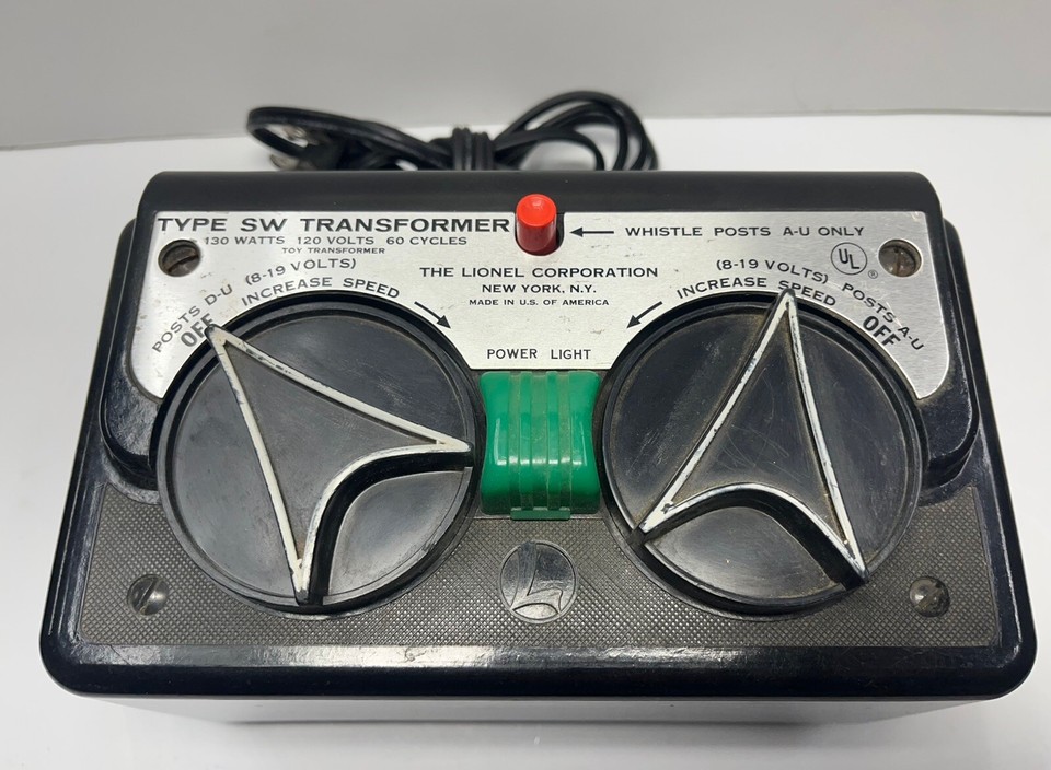 LIONEL 130 WATT SW TRAIN TRANSFORMER VINTAGE POST WAR RUN ANY O GAUGE ...