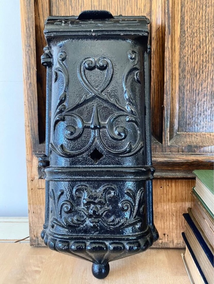 Antique Henry C. Hart Co Detroit Cast Iron Mailbox | eBay