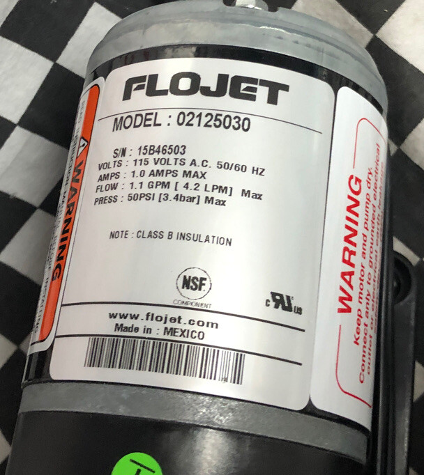 FLOJET Water Boost System 115V, 1 AMP, 60HZ, 1.1 GPM, 02125030 ...
