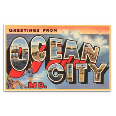 Ocean City Maryland Sticker Beach Crab Vacation Decal Car Truck ...
