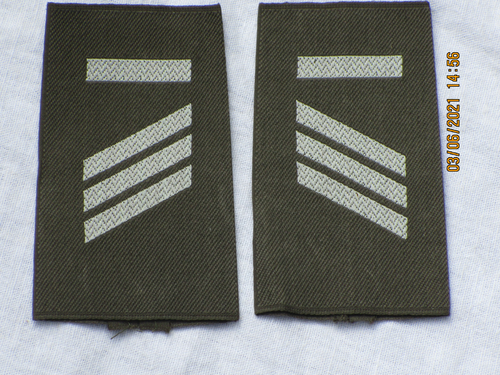 Bw-Rangschlaufen: Hauptgefreiter UA , weiß /oliv,Unteroffiziersanwärter ...