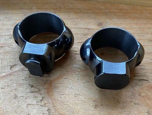 Vintage Redfield 1 Inch Rifle Scope Rings Medium Black Gloss Excellent ...