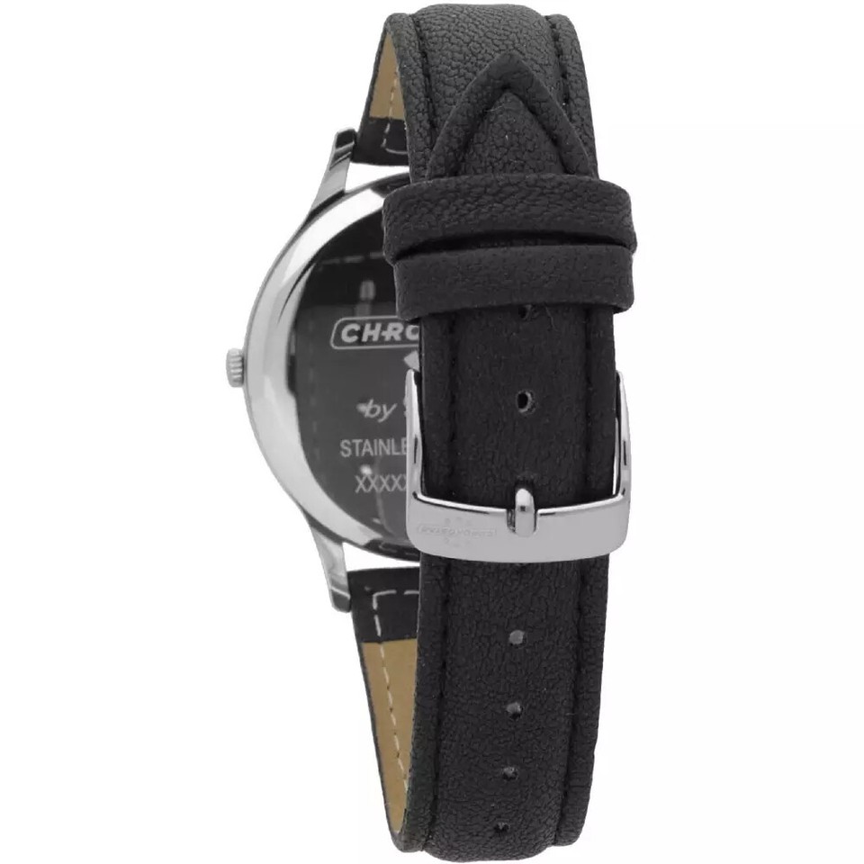 Chronostar Men's Watch Model England, Black Dial, Rose Gold Case 42Mm ...