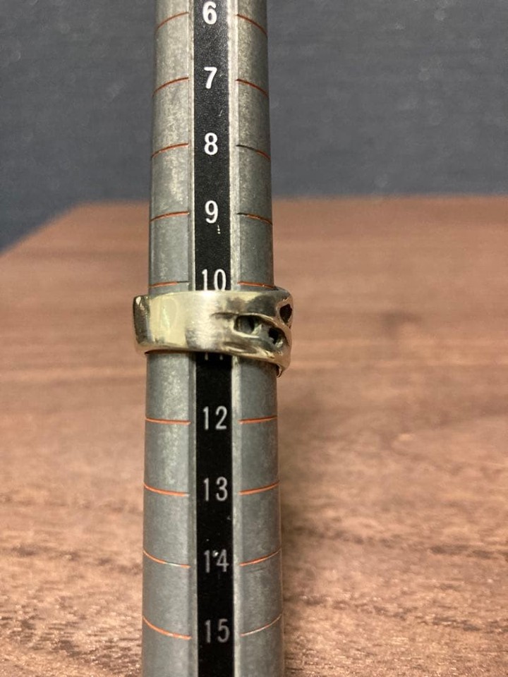 Travis Walker 925 Silver Skull Ring, #1224 US 5.5 | eBay