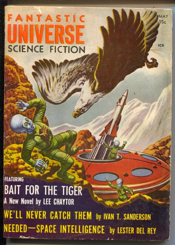 MAG: Fantastic Universe Science Fiction 5/1958-Virgil Finlay patriotic ...