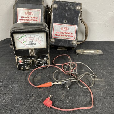 Vintage DuPont Model 101 Blaster's Multimeter + Leads Leather Case | eBay