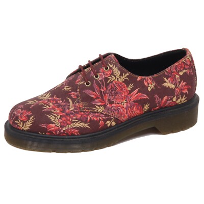 F1566 (NO BOX) scarpa donna tissue DR. MARTENS 1461 scarpe red shoe ...