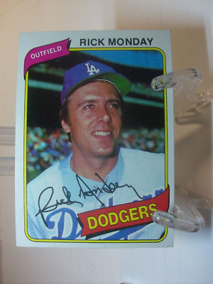 1980 Topps Baseball Card #465 - Rick Monday - Los Angeles Dodgers ...