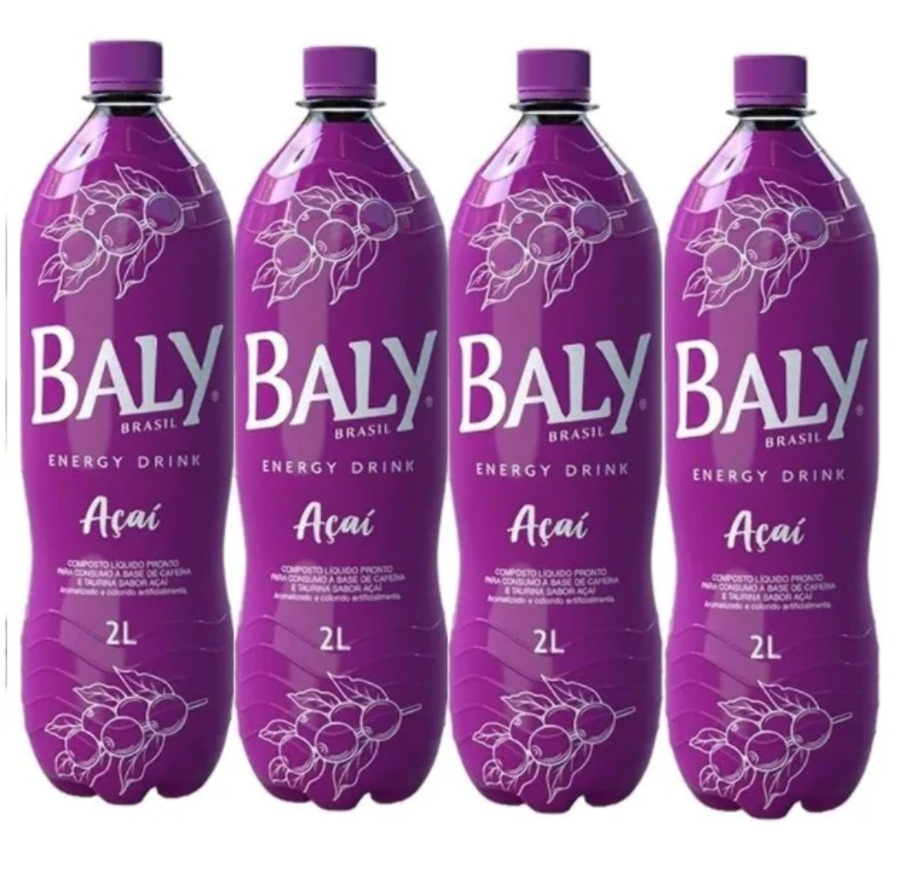 Lot of 4 Brazilian Baly Brasil Açaí Acaí Drink Energetic Caffeine ...