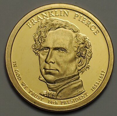 14th President Brilliant Uncirculated Proof 2010 S Franklin Pierce ...