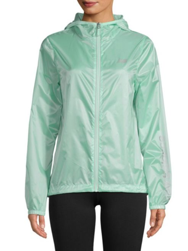 NEW New Balance Windbreaker Translucent Packable Jacket Seafoam Green ...