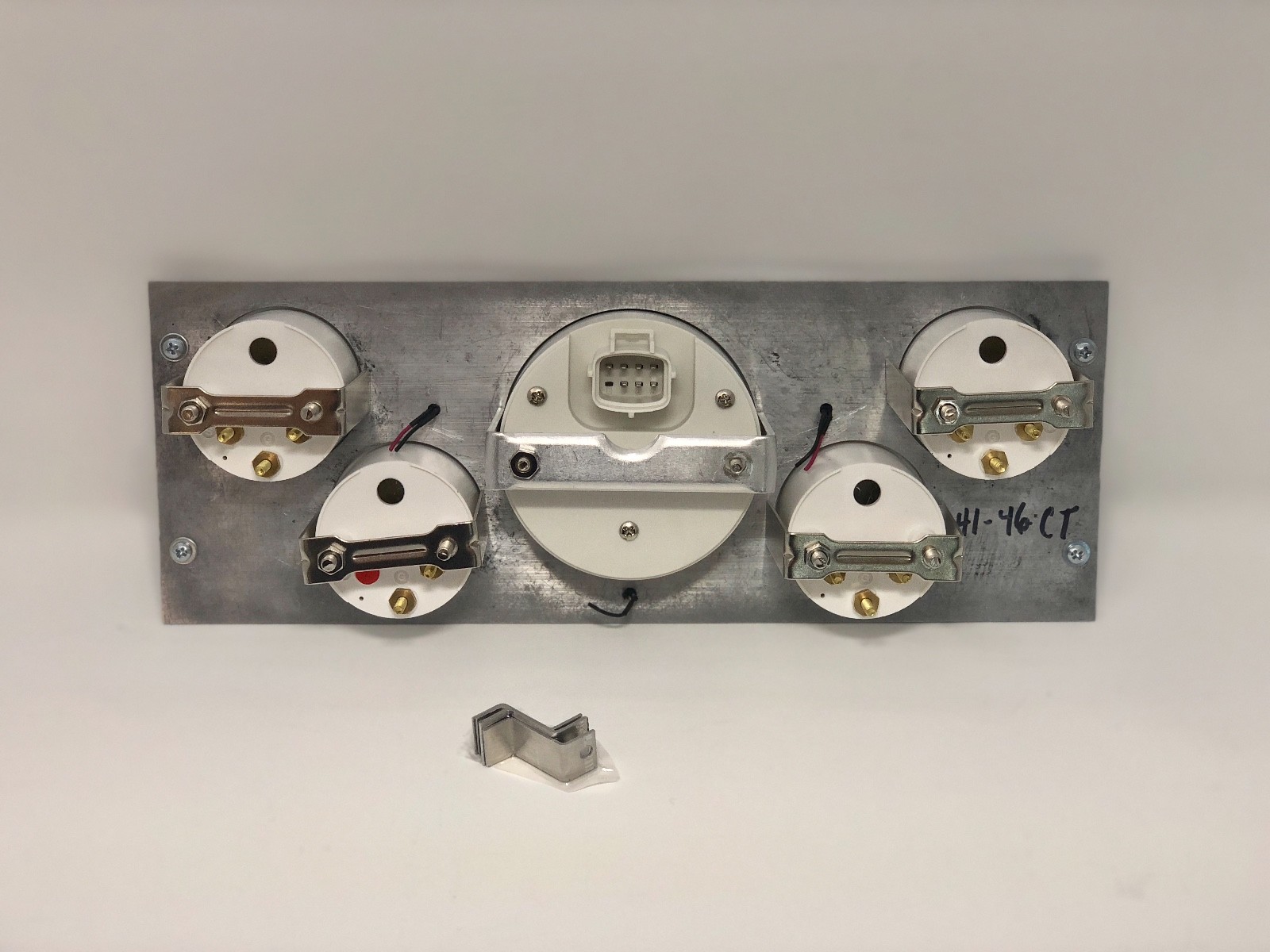 1941-1946 Chevy Truck 5 Gauge Panel Set Engine Turned Black | Analog ...