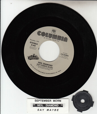 NEIL DIAMOND September Morn & Say Maybe 7" 45 record NEW + jukebox ...