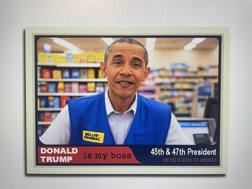 Donald Trump 2024 “Team Trump” Custom ACEO Card Donald Trump Is My Boss ...