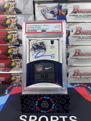 2018 Panini National Treasures Football Derwin James Black RPA /2 ...