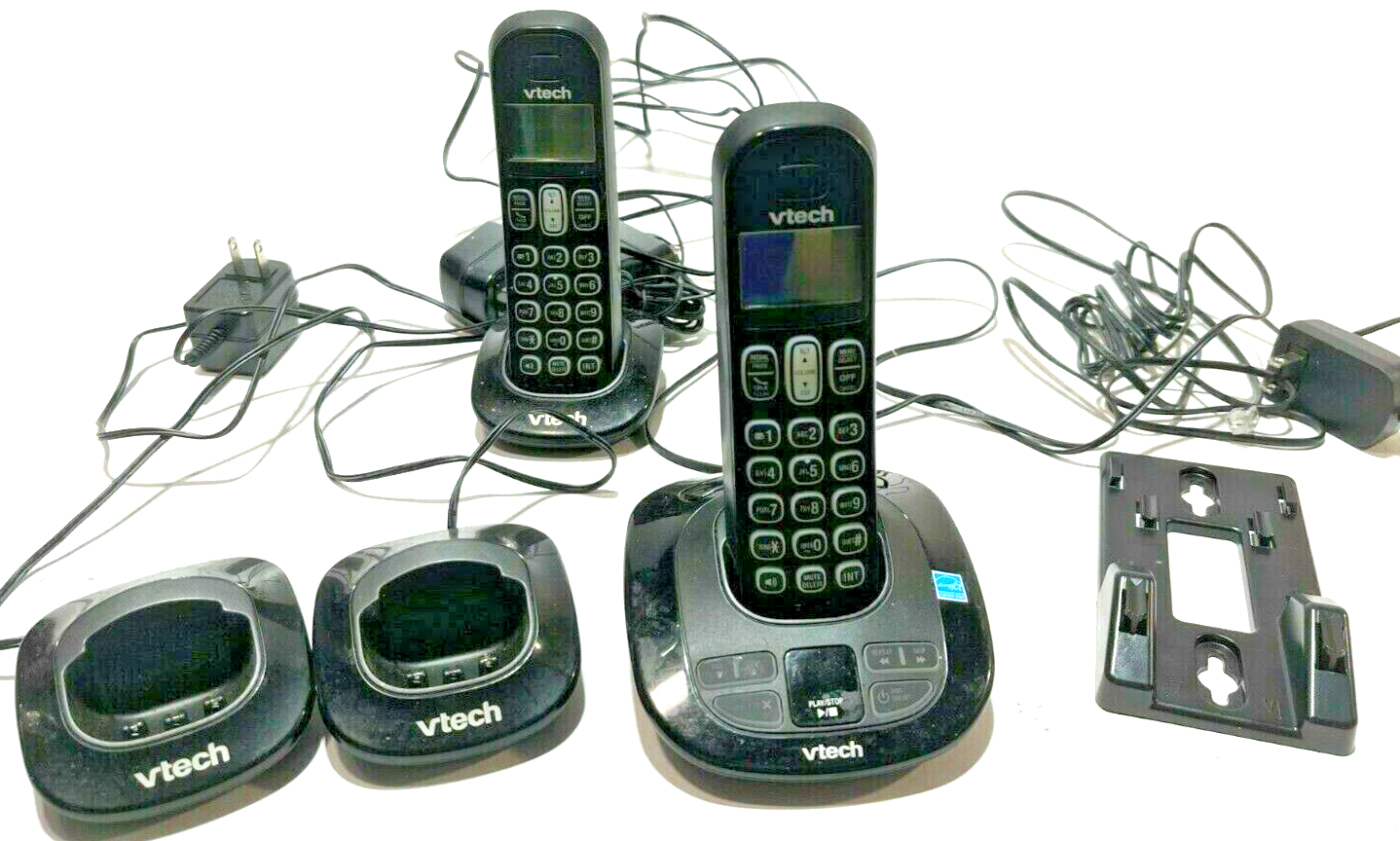 VTech 4 Handset Cordless Phone With Answering System Cs6199-4 for sale ...