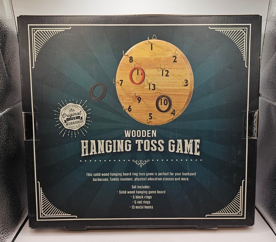 The Original Fun Workshop Wooden Hanging Toss Game | eBay