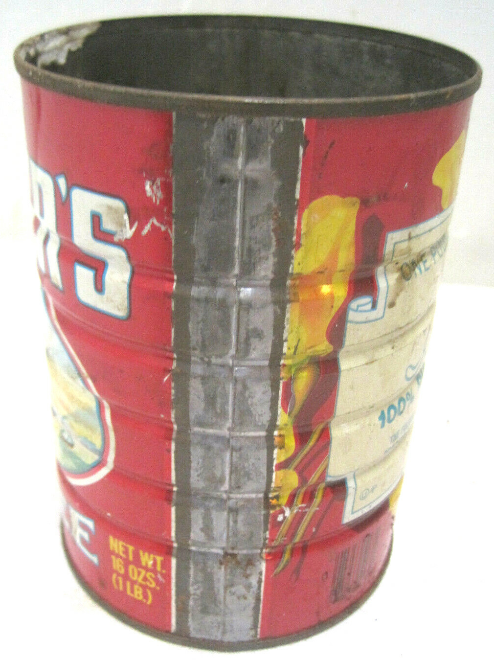 Vintage Folger's Nostalgia Canister Coffee Can Sail Boat Clipper ...