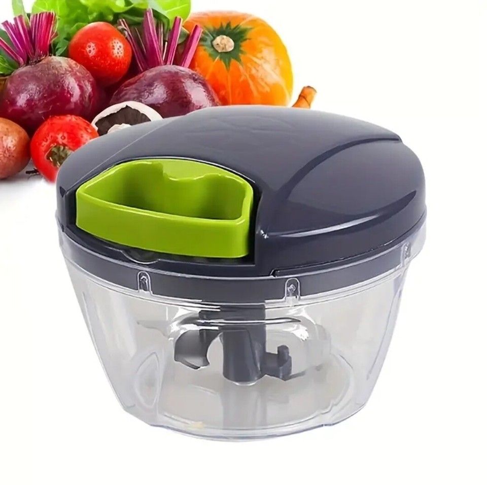 Hand Pull String Vegetable Chopper Onions Manual Food Chopper Slicer ...