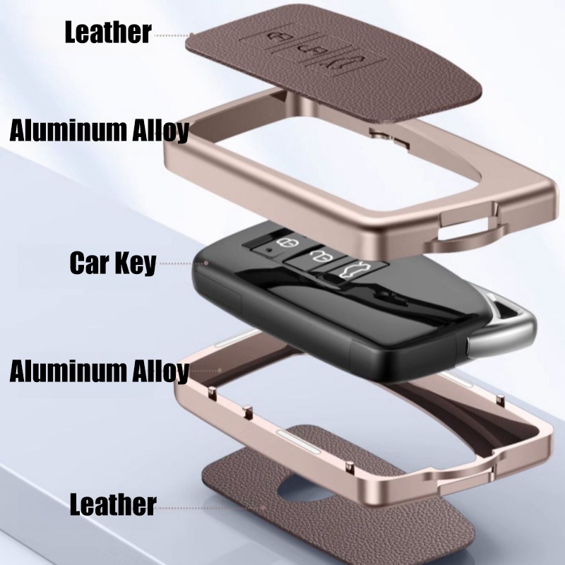 Aluminum Alloy Leather Car Key Case Cover For Lexus NX ES RC RX IS 250 ...