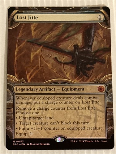 1x Lost Jitte - Foil - Showcase - NM- Outlaws of Thunder Junction: The ...
