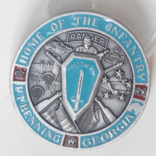 US Army - Fort Benning GA - Ranger - Iron Mike Challenge Coin | eBay