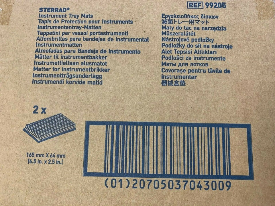 ASP STERRAD Instrument Tray Mat, 6½" x 2½", Fits 13832 Tray, 2/cs | eBay