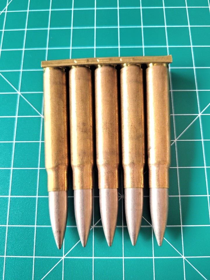 8mm Mauser Snap Caps With Stripper Clip Safety Training 7.92x57 K98 ...