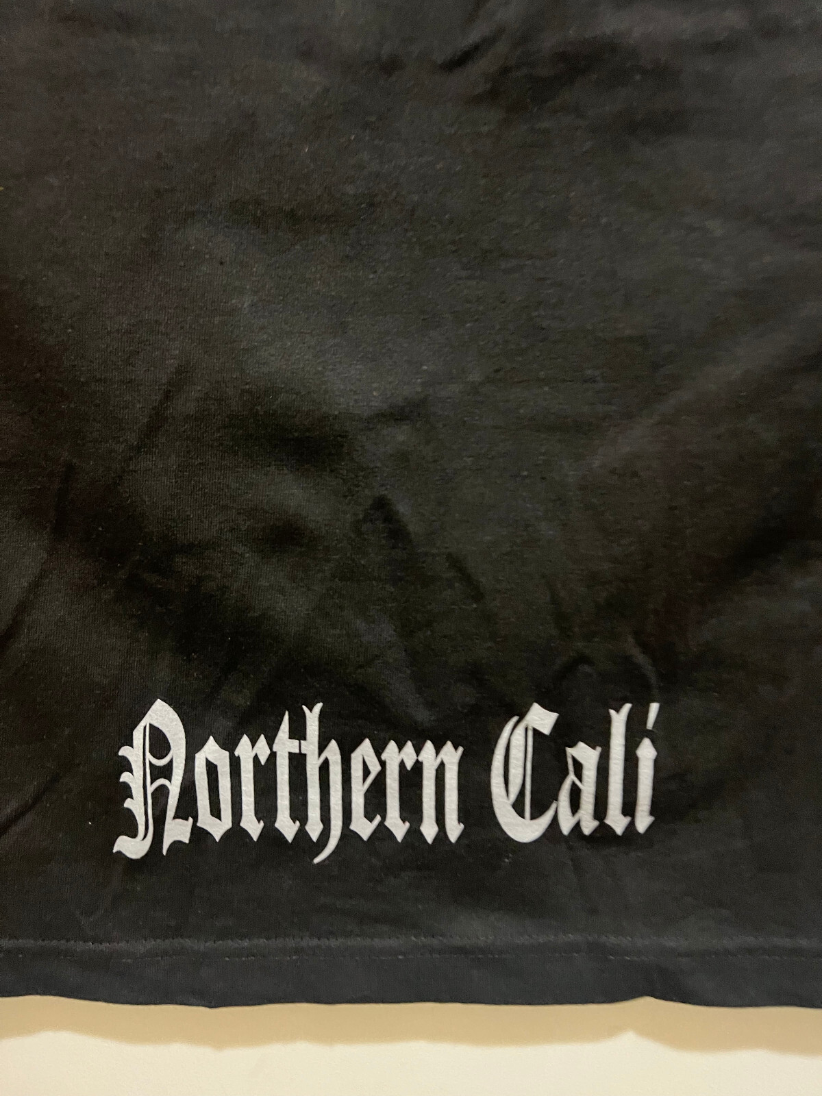 Northern Cali Adult T-shirt, Black Color shirt with Screen Print ...