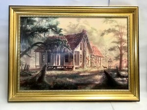 Louisiana Artist RC Davis Canvas Art The Old Homeplace II | eBay