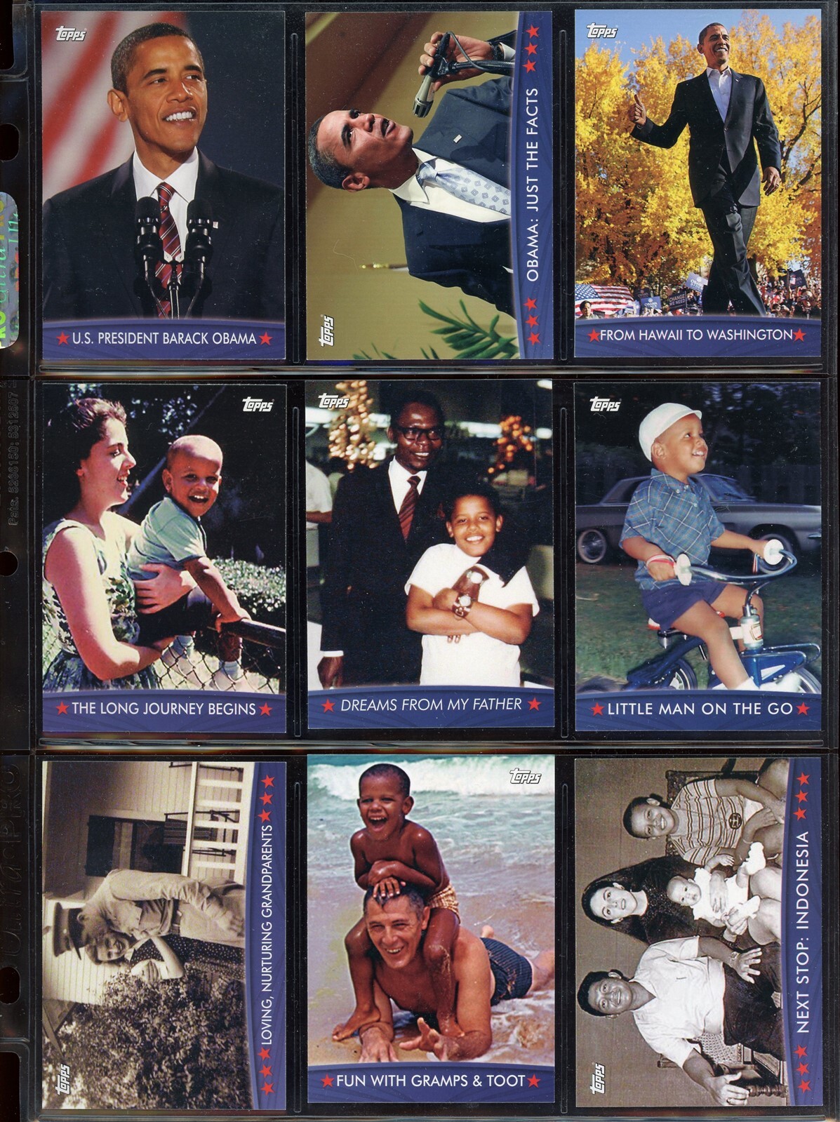 2008 Topps Barack Obama Inaugural Edition Complete Card Set (1-90 ...