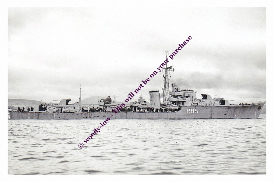 rp13488 - Royal Navy Warship - HMS Cambrian R85 , built 1944 - print ...